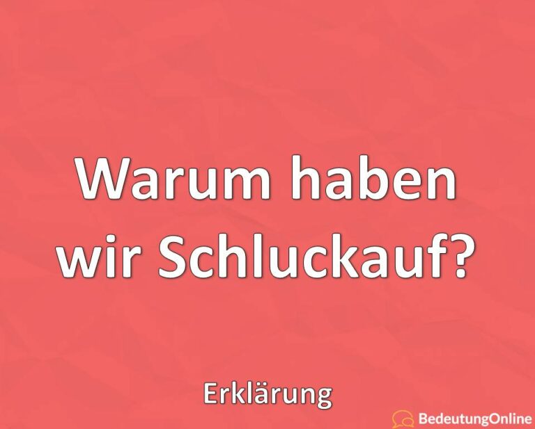 Warum haben wir Schluckauf? Erklärung, Gründe und Tipps - Bedeutung Online