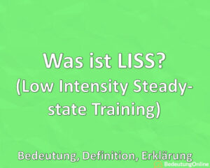 Was ist LISS? (Low Intensity Steady-state Training) Bedeutung ...