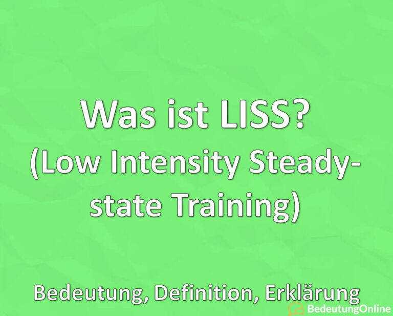Was ist LISS? (Low Intensity Steady-state Training) Bedeutung ...