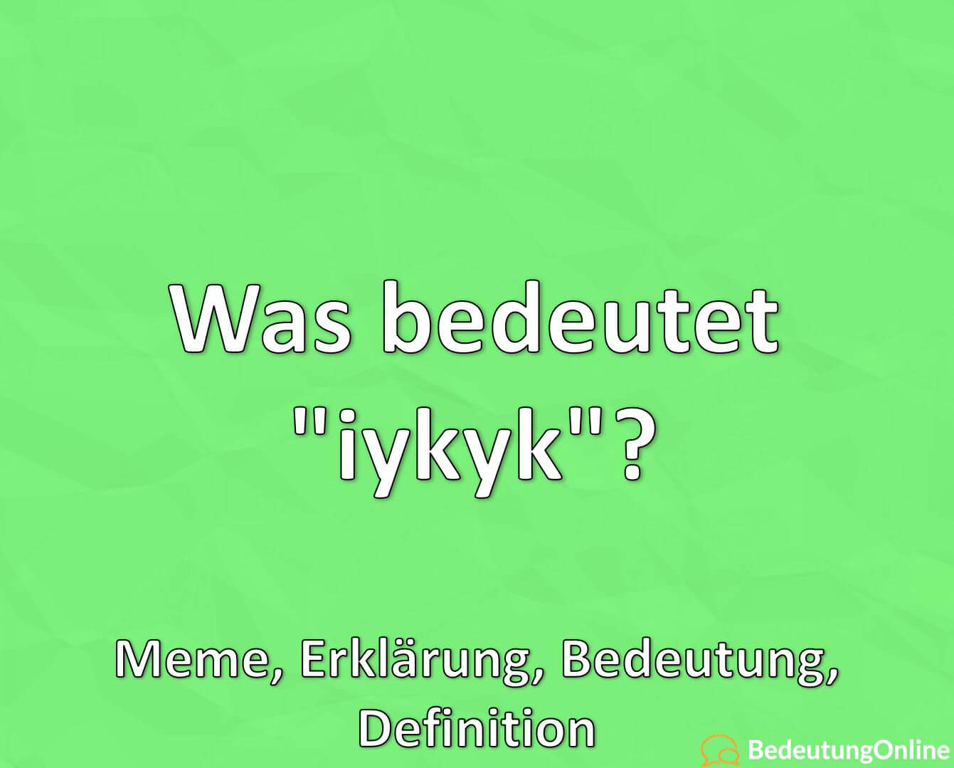 Was bedeutet Was bedeutet