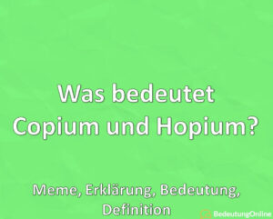Was bedeutet Copium und Hopium? Meme, Erklärung, Bedeutung, Definition ...