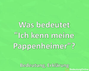 Was bedeutet "Ich kenn meine Pappenheimer"? Herkunft Redewendung ...