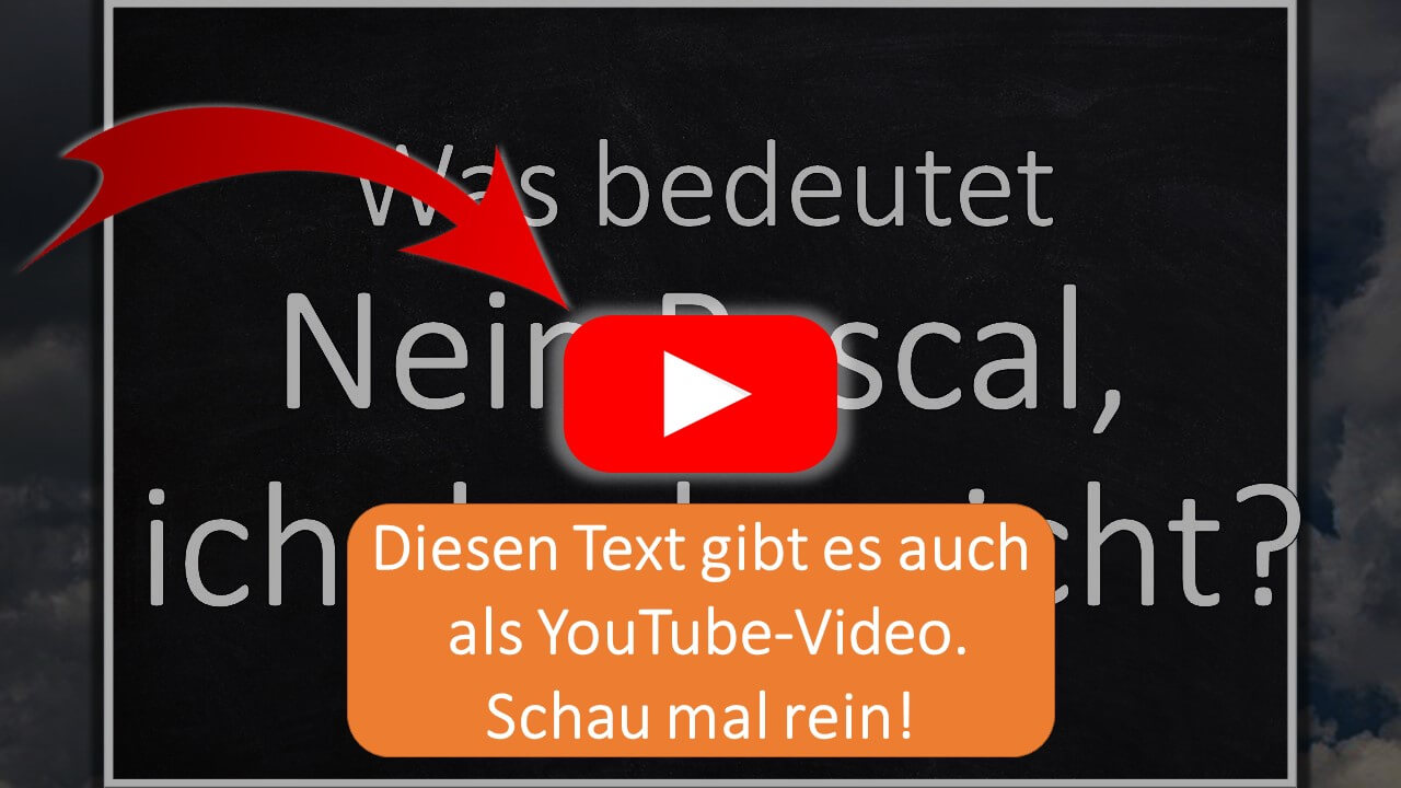 Was bedeutet "Nein Pascal, ich denke nicht"? Meme, Erklärung, Bedeutung, Definition - Bedeutung ...